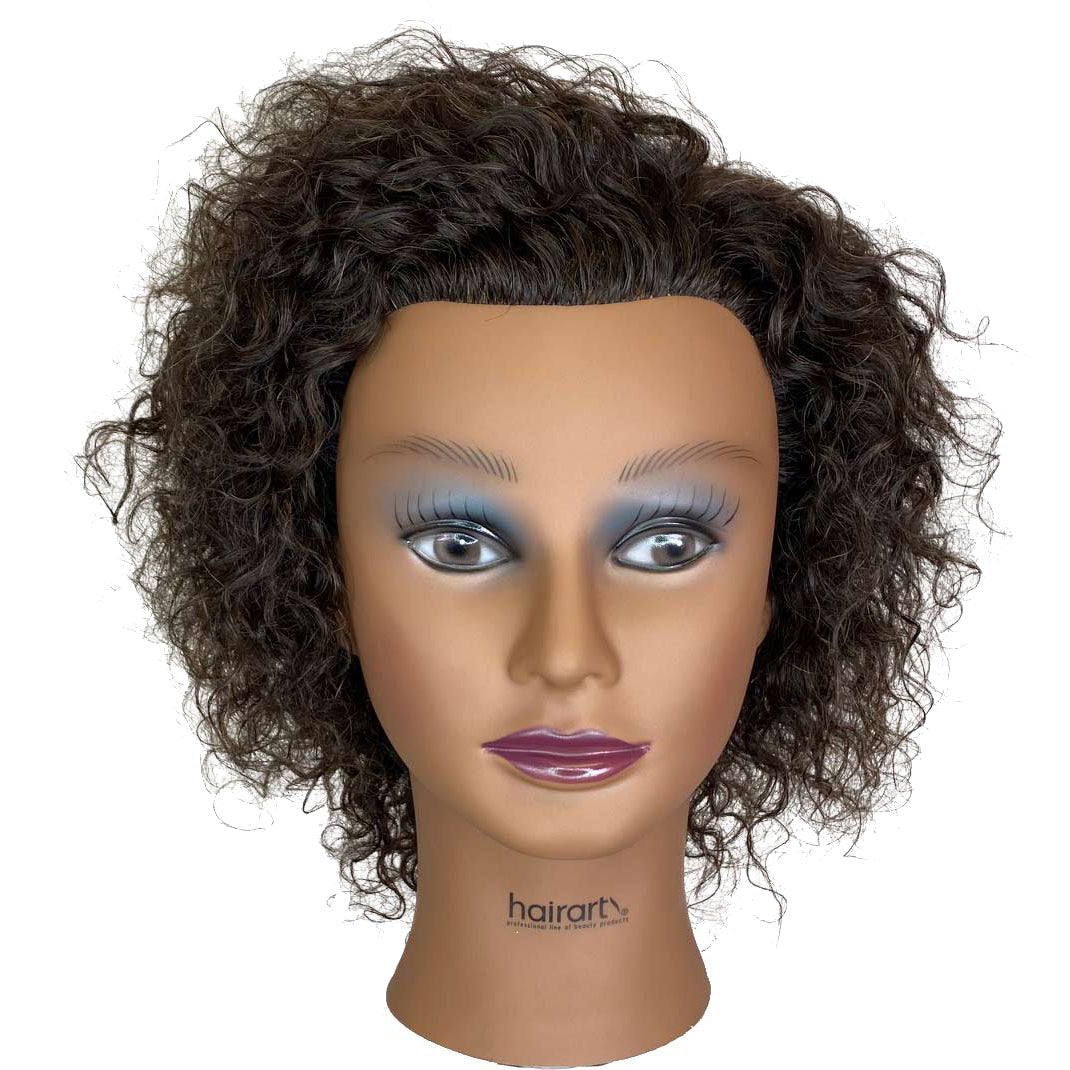 Aliyah [Textured Hair Mannequin] 100% Human Hair Practice Doll head ...